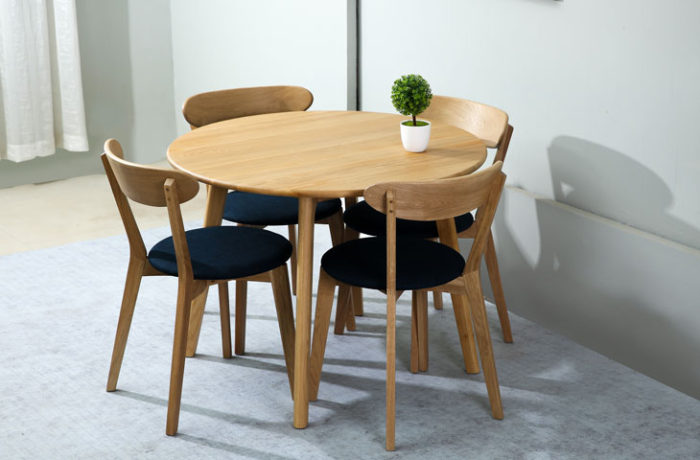 Table à manger ronde Scandinave Sirkel - bois massif - Farogsonn